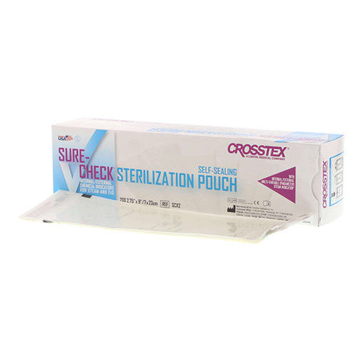 Sure-Check Sterilization Pouches, 7.5"x13", 200/Box - Dental Market