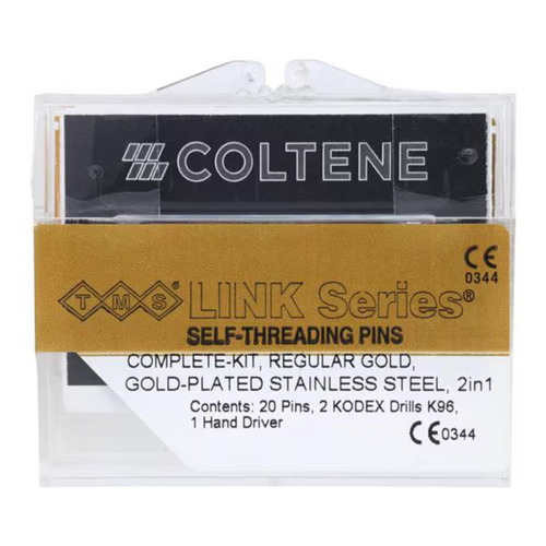 Self-Threading Pin System Link Complete Kit, Regular 2in1 Double Gold