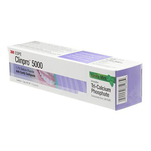 Clinpro 5000 Anti-Cavity Toothpaste (1.1% Sodium Fluoride), Vanilla ...