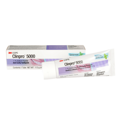 Clinpro 5000 Anti-Cavity Toothpaste (1.1% Sodium Fluoride), Spearmint ...