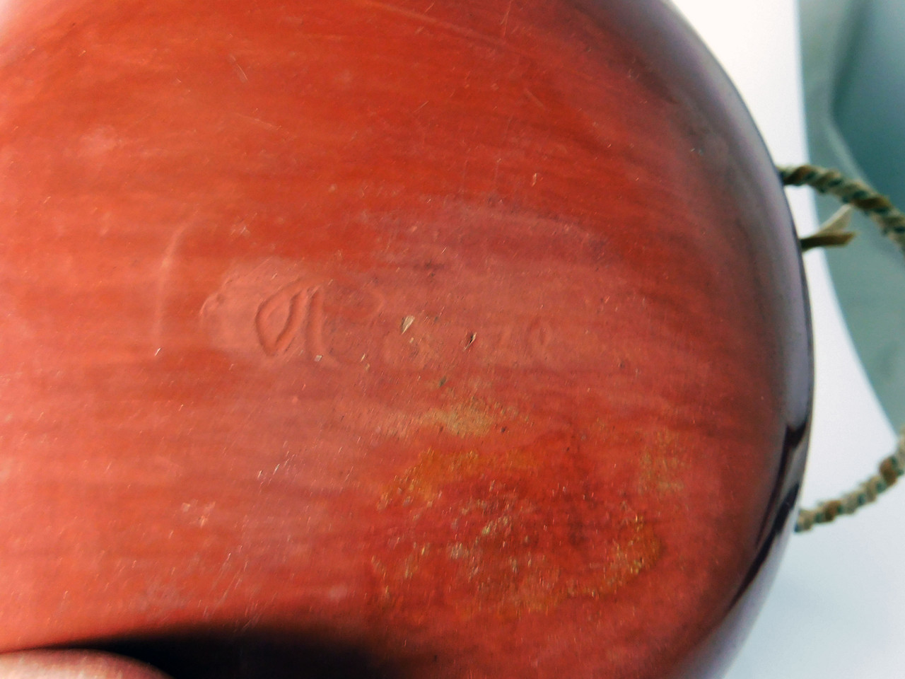 San Ildefonso Red Pottery Canteen by Rose Gonzales