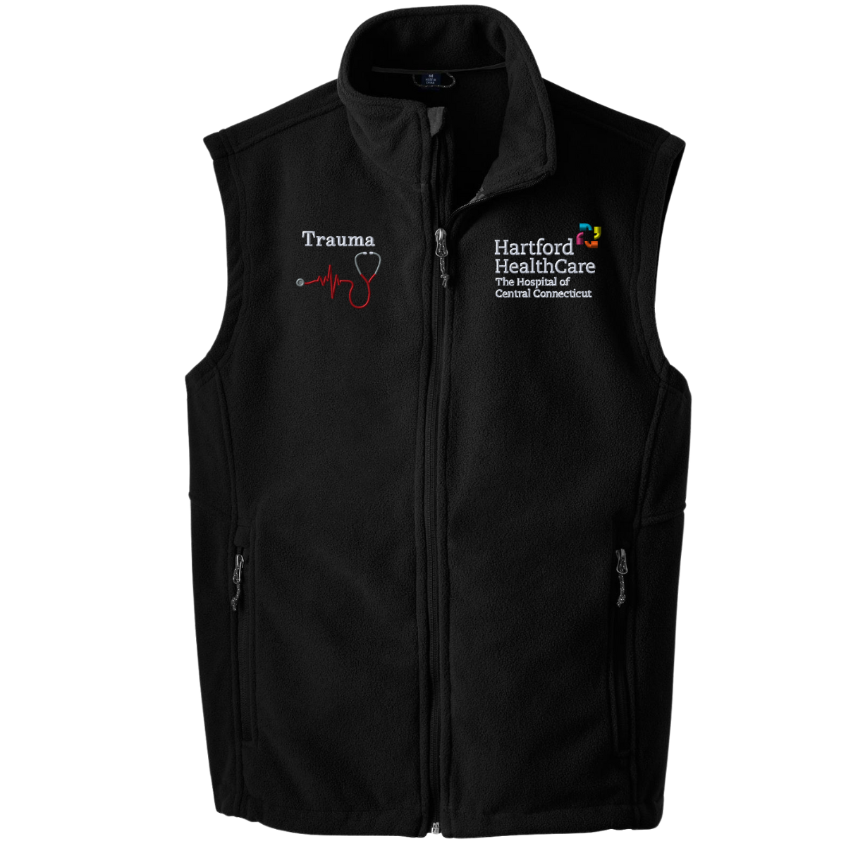 THOCC Trauma Black Fleece Vest - Southington the Athletic Shop