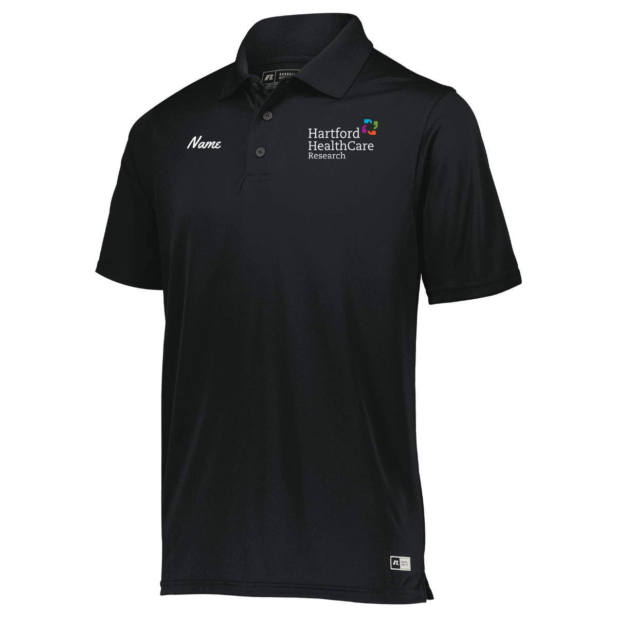 HHC Research Black Polo - Southington the Athletic Shop