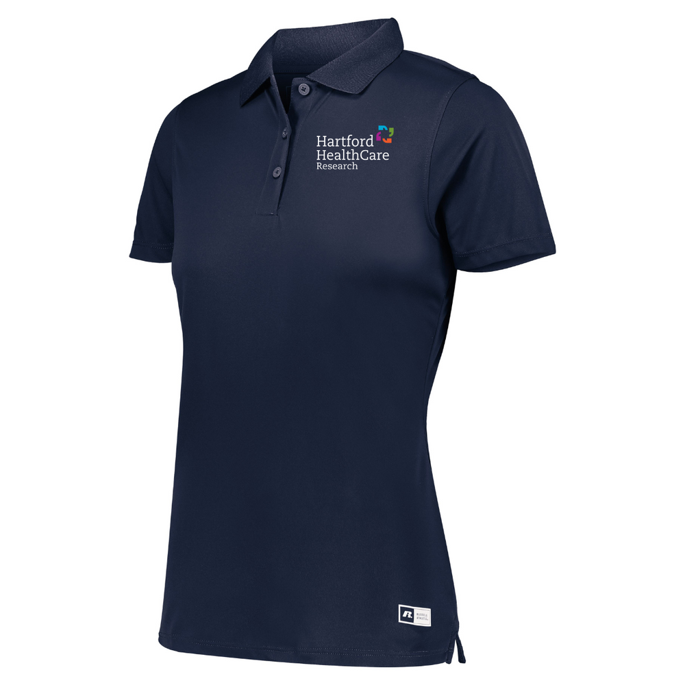 HHC Research Ladies Navy Polo - Southington the Athletic Shop