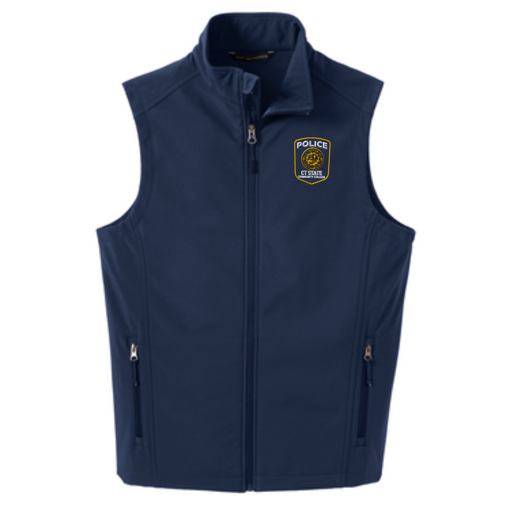 CT State Community College Police Soft Shell Vest - Southington the ...