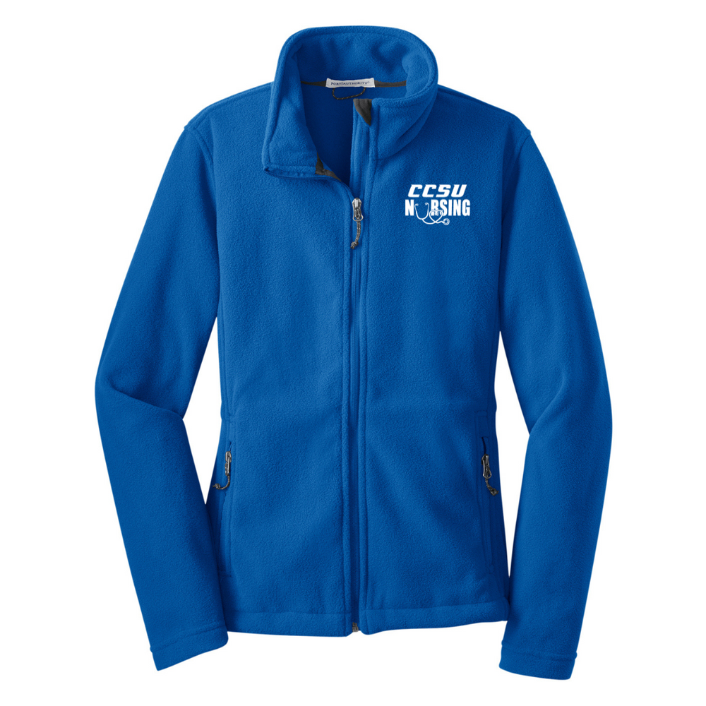 CCSU Student Nurses Royal Fleece Jacket - Southington the Athletic Shop