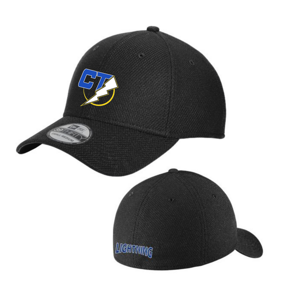 CT Lightning GOLD Black Hat - Southington the Athletic Shop