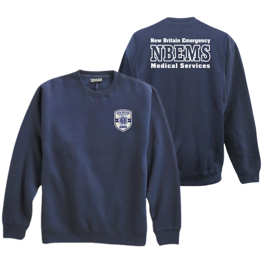 New Britain EMS Navy Crewneck - Southington the Athletic Shop