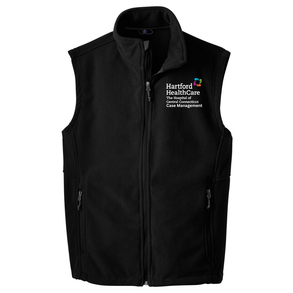 THOCC Case Management Black Fleece Vest - Southington the Athletic Shop