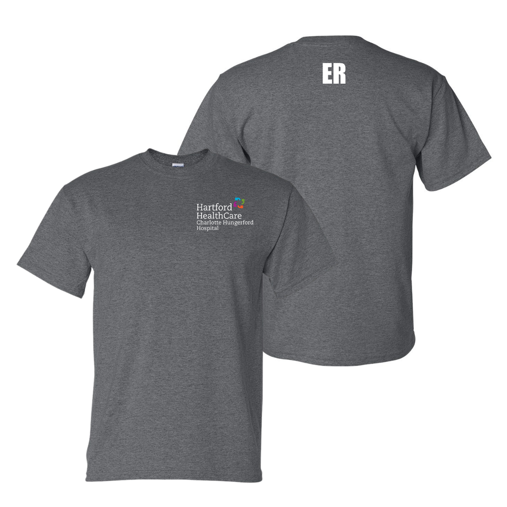 Charlotte Hungerford ER Dark Heather T-Shirt - Southington the Athletic ...