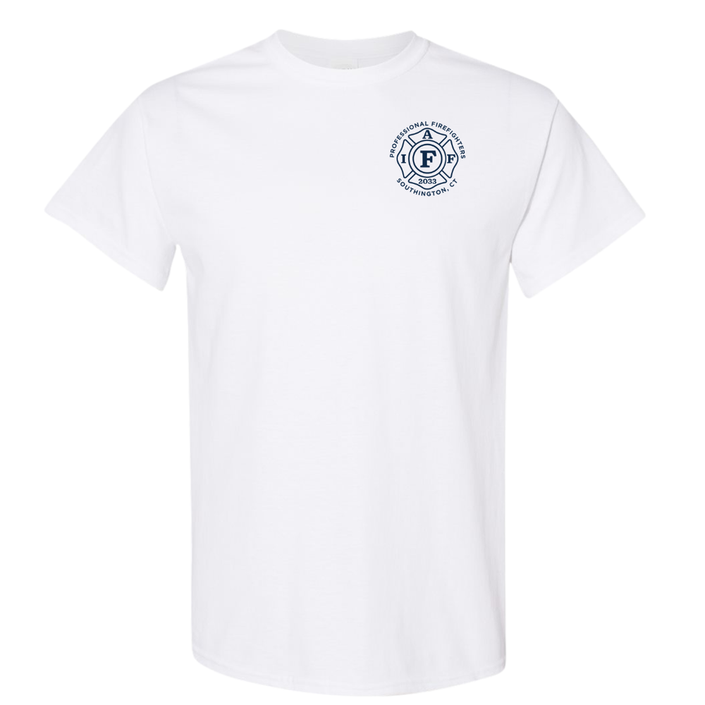 Southington Fire Local 2033 White Cotton Tee - Southington the Athletic ...
