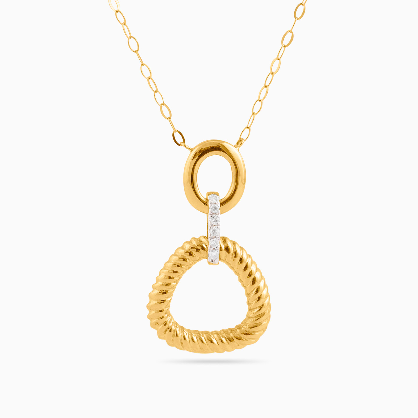 Multishaped Diamond Necklace in 18K Gold | L'azurde KSA