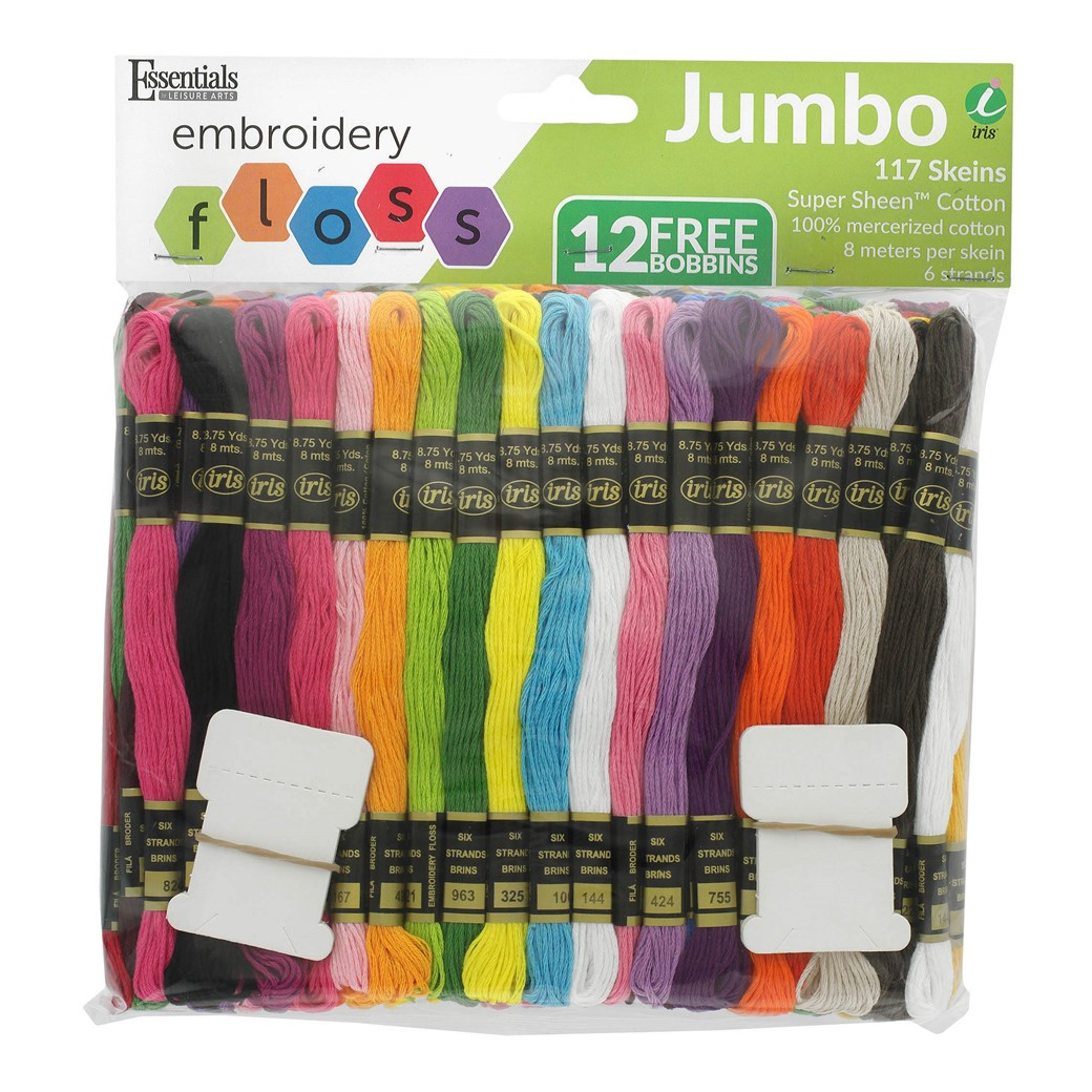 Essentials By Leisure Arts Iris Embroidery Floss Pack Jumbo 117pc ...