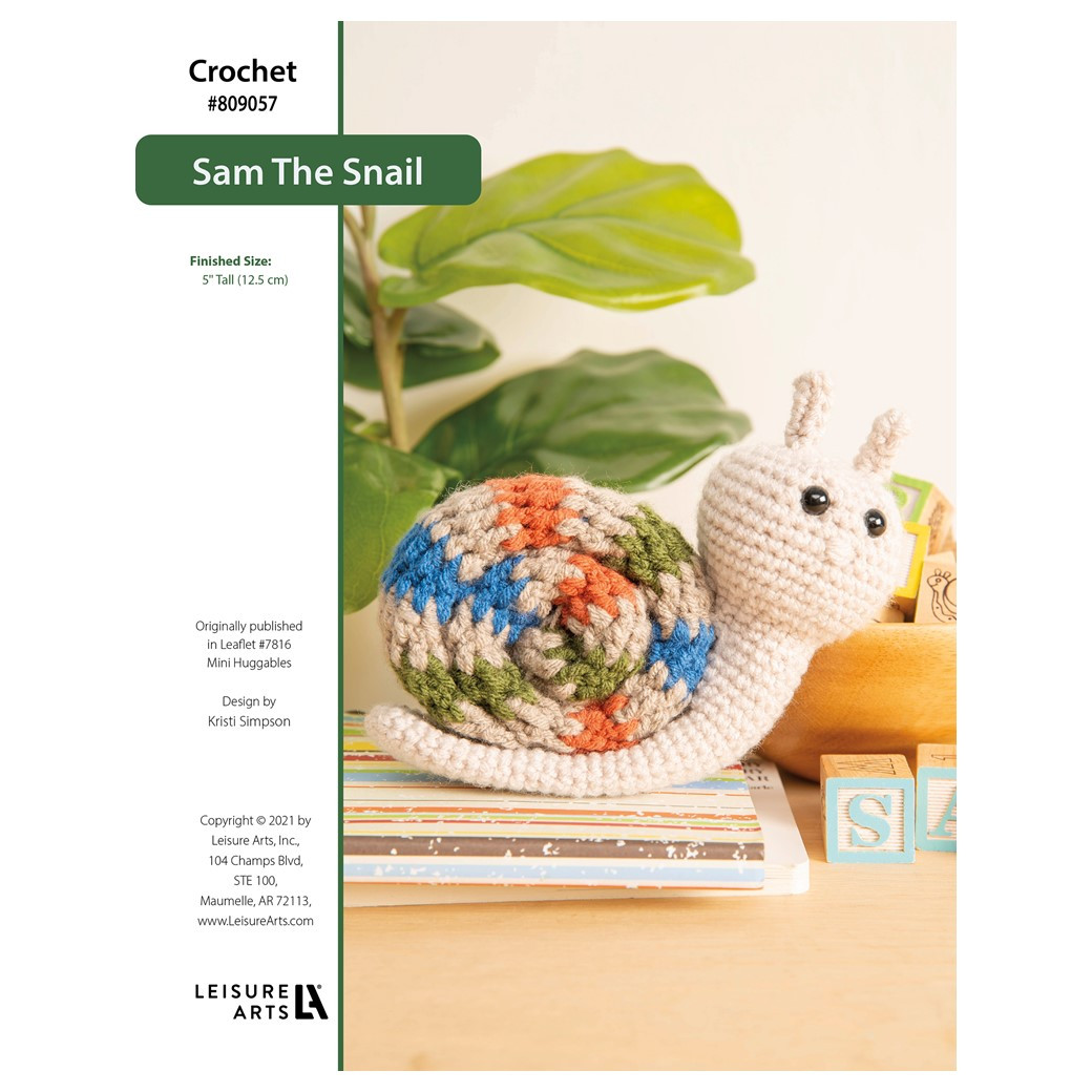Leisure Arts ePattern Crochet Sam the Snail - Leisure Arts