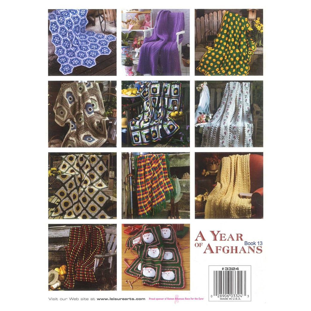 Leisure Arts A Year of Afghans Book 13 Crochet eBook - Leisure Arts