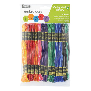 Essentials By Leisure Arts Iris Embroidery Floss Pack Variegated 36pc ...