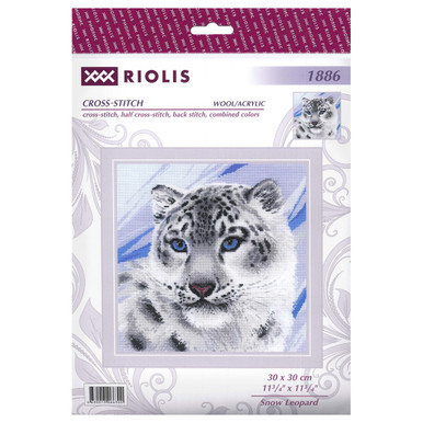 Riolis Cross Stitch Kit Snow Leopard - Leisure Arts