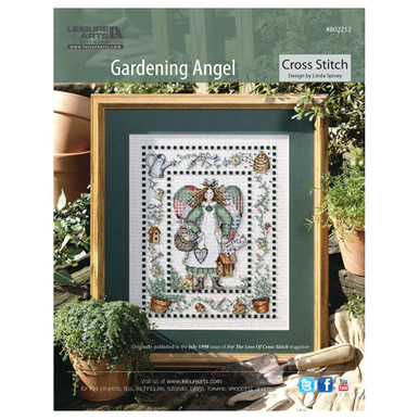 Leisure Arts Gardening Angel Cross Stitch ePattern - Leisure Arts