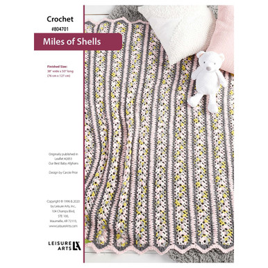 Leisure Arts Our Best Baby Afghans Miles Of Shells Crochet ePattern ...
