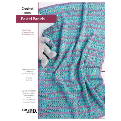 Leisure Arts Our Best Baby Afghans Pastel Panels Crochet ePattern ...