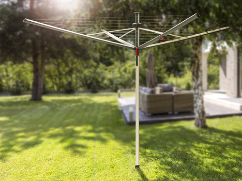 Vileda Sun-Rise Compact Outdoor Rotary Clothes Dryer with 50m Washing ...
