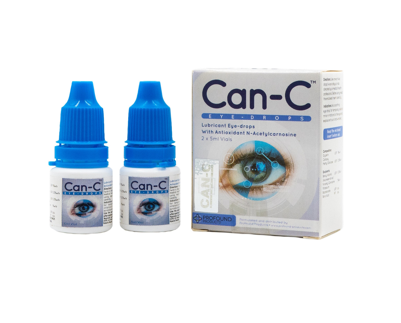 CANC Eye Drops - NAC N-Acetyl-Carnosine - 2 bottles