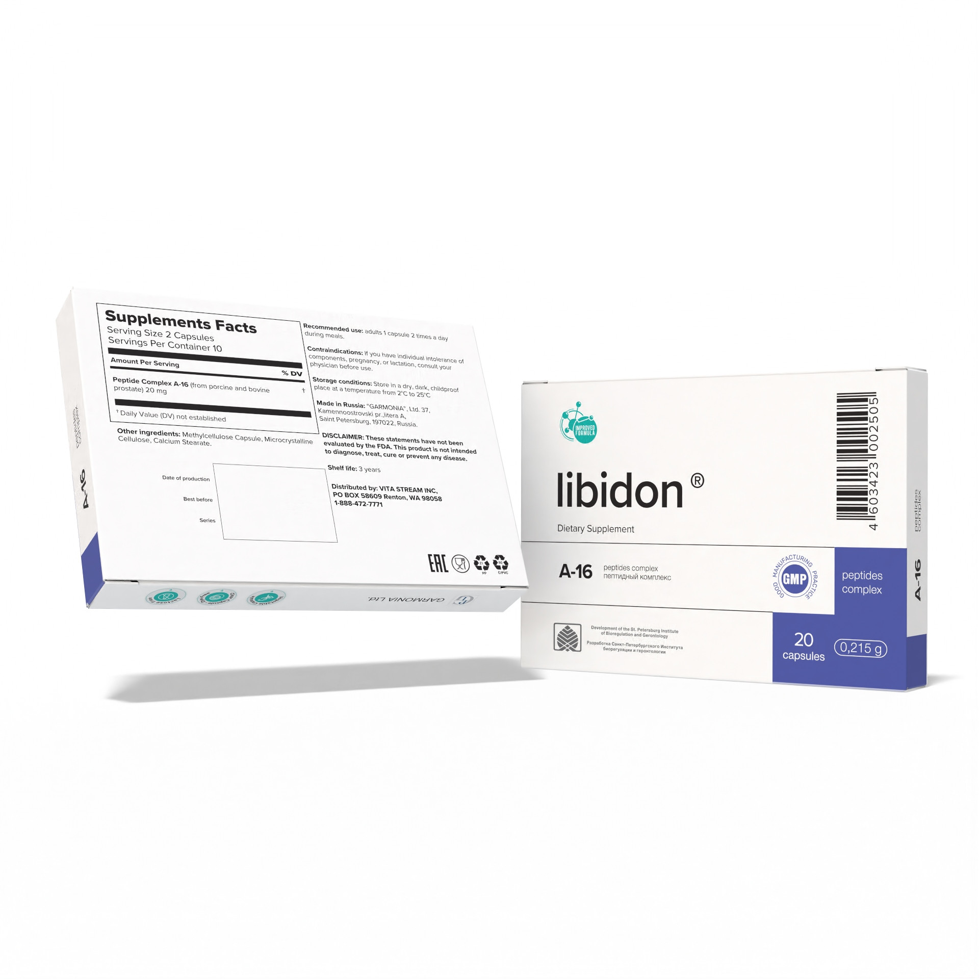 Libidon - A-16 Prostate Natural Peptide Bioregulator
