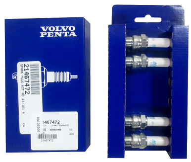 Volvo Penta Spark Plug Kit - Set of 4 - Michigan Motorz LLC