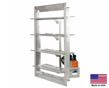 shutter / damper motorized - galvanized - intake or exhaust - 16" - 100 ...