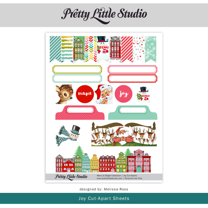Printable | Woodland Christmas Cut-Aparts - Pretty Little Studio