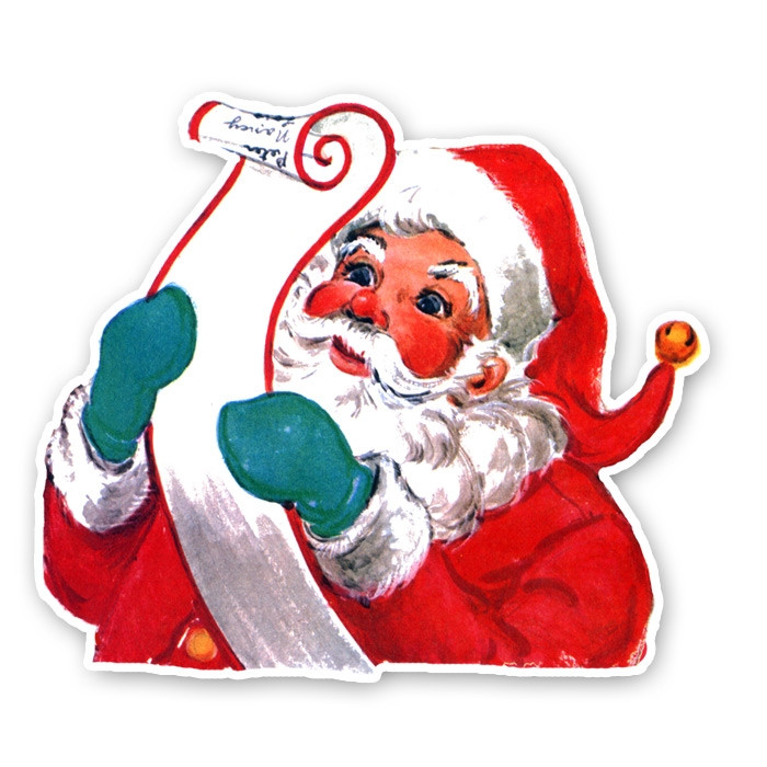 Vintage Die-Cut | Santa #17 - Pretty Little Studio