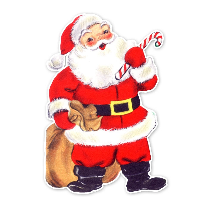 Vintage Die-Cuts - Christmas - Santa - Pretty Little Studio