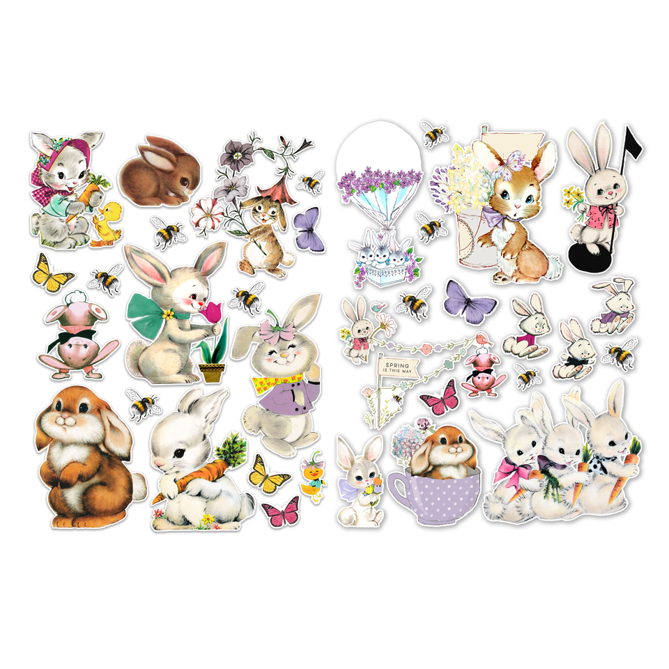 Vintage Shoppe - Vintage Die-Cut Packs - Large Die-Cut Packs - Pretty ...