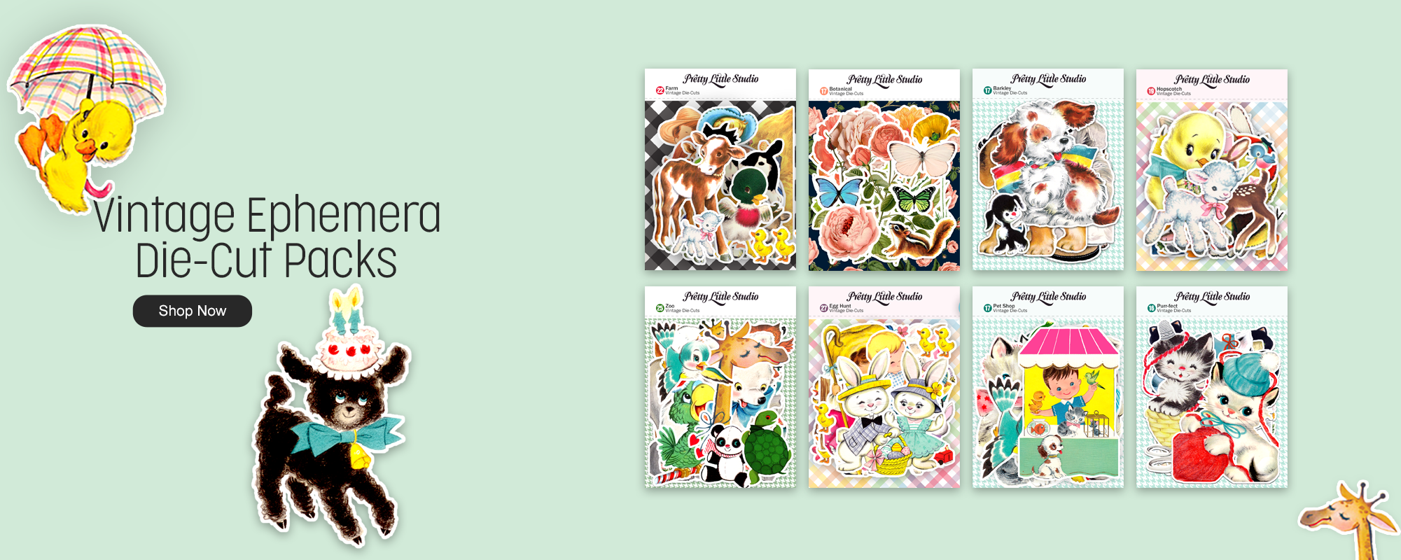 Vintage Die-Cuts - Die-Cut Packs - Mini Die-Cut Packs - Pretty Little ...