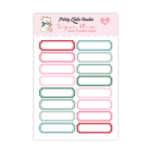 Cut-Aparts | Snow Freckles Labels - Pretty Little Studio