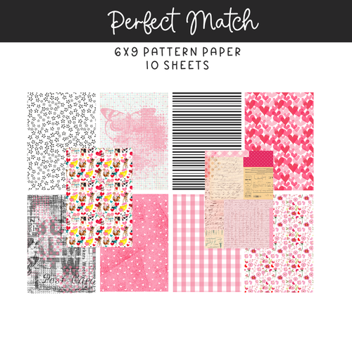 Digital | Perfect Match 6x9 Papers - Pretty Little Studio