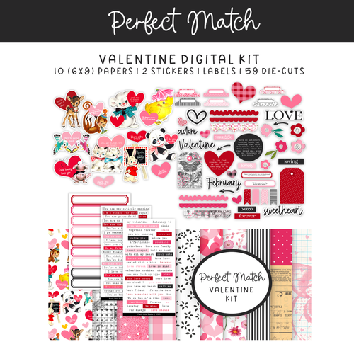Printable | Perfect Match Valentine KIT - Pretty Little Studio