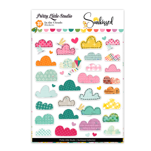 Pretty Little Studio Sunkissed Rainbow Cloud Stickers