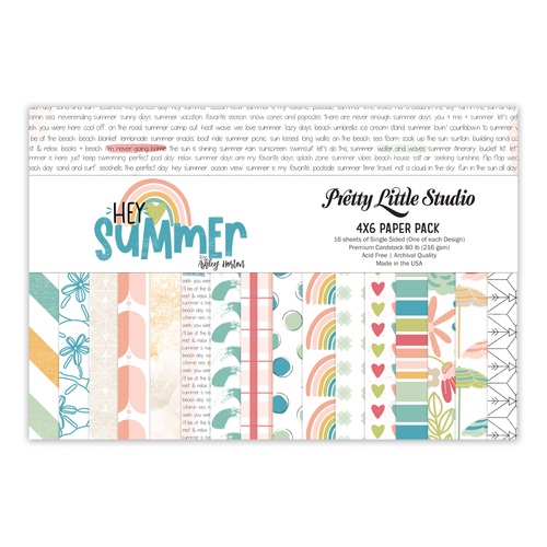 Pretty Little Studio Hey Summer 4x6 Paper Pack