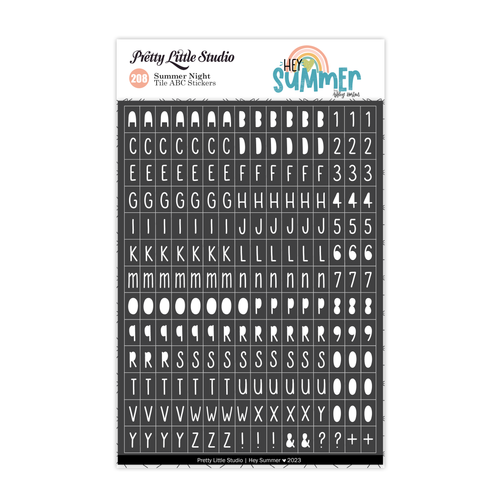 Stickers | Mini ABC | Summer Nights - Pretty Little Studio