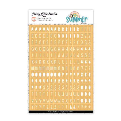 Stickers | Mini ABC | You're Golden - Pretty Little Studio
