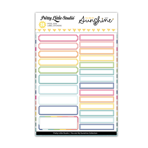 Pretty Little Studio Rainbow Label Stickers