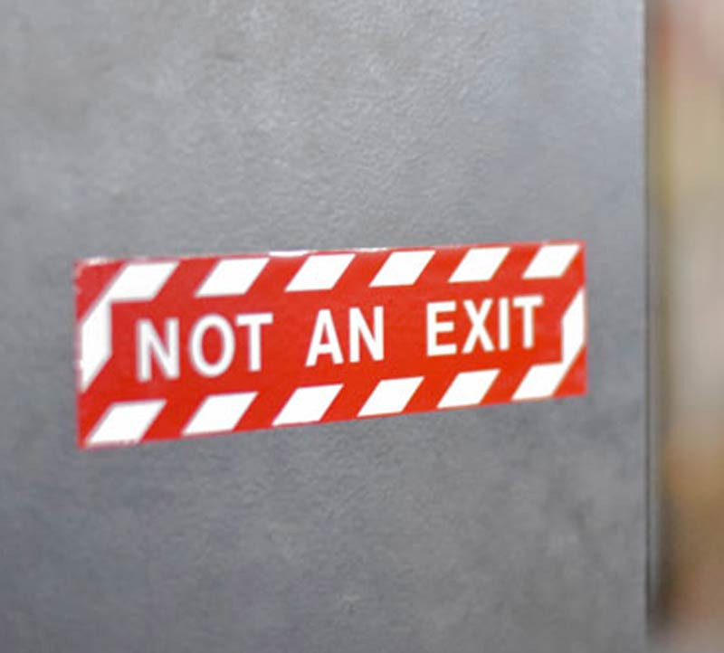Exit Decals | EXIT Safety Stickers