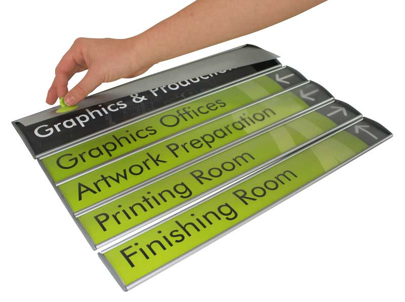 Full Color Sign Inserts for Curved Tenant Directory Frames