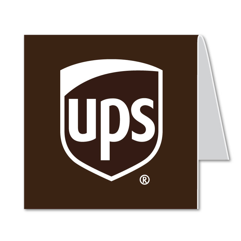 UPS Table Tent Sign
