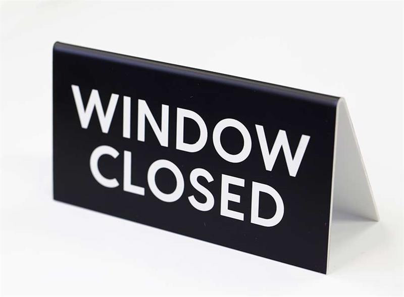 Closed Signs - Use Next Counter Tent sign