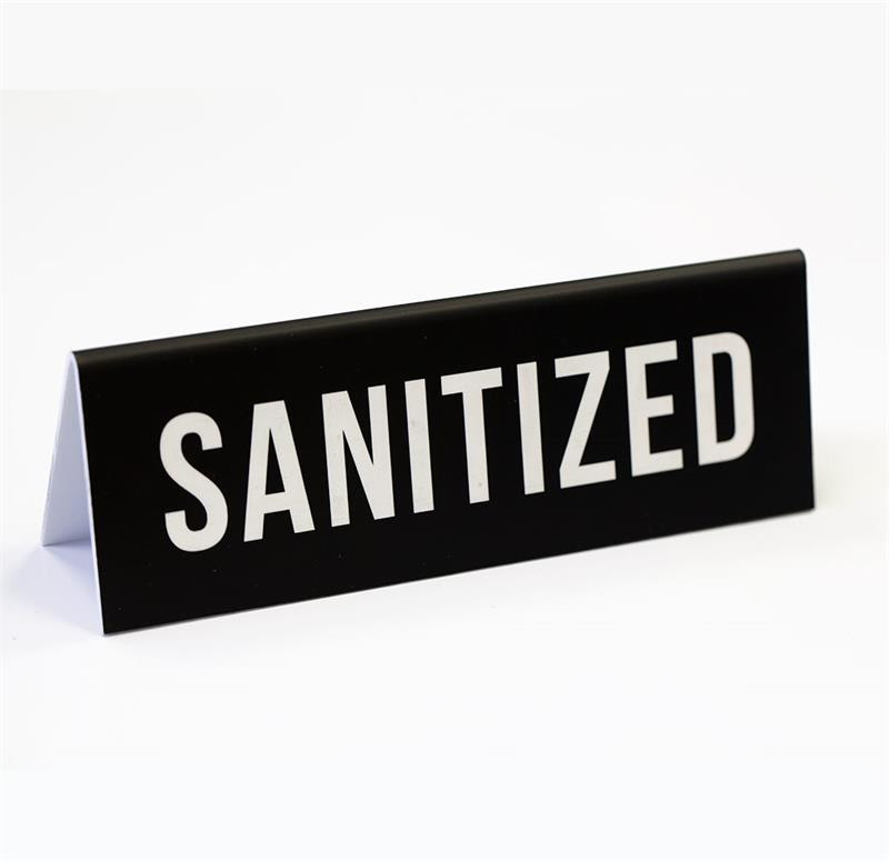 Sanitized Office Signs and Tent Signs