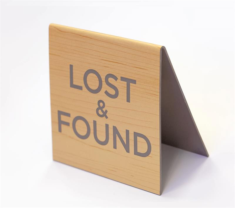 Lost and Found Counter Signs