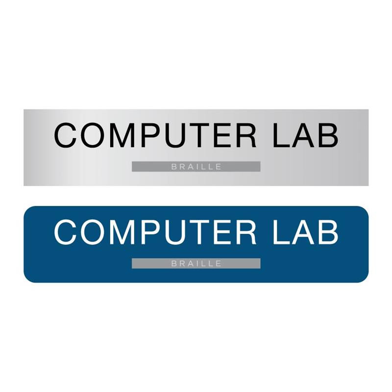 Premium ADA Computer Lab Signs | Braille Computer Lab Sign