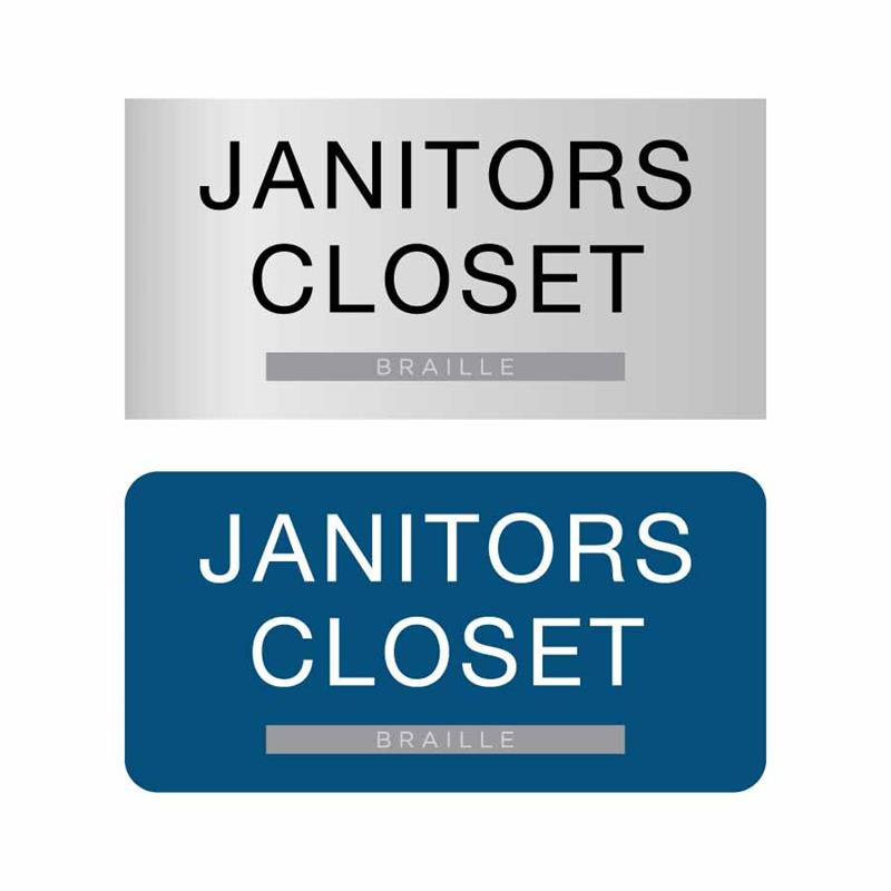 ADA Janitors Closet Signs - Office Sign Company